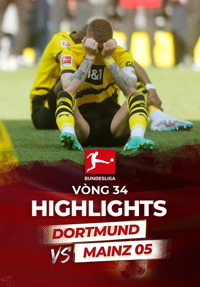 Highlights Dortmund - Mainz 05 (Vòng 34 - Giải VĐQG Đức 2022/23) | VieON
