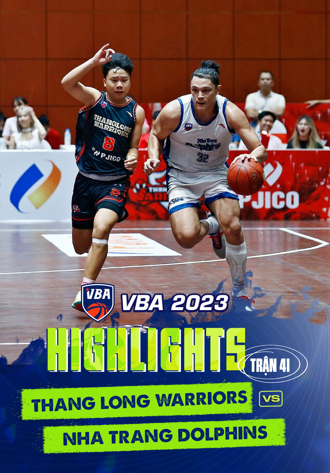 Highlights Thang Long Warriors - Nha Trang Dolphins (Trận 41 - Vòng Bảng VBA 5x5 2023) | VieON
