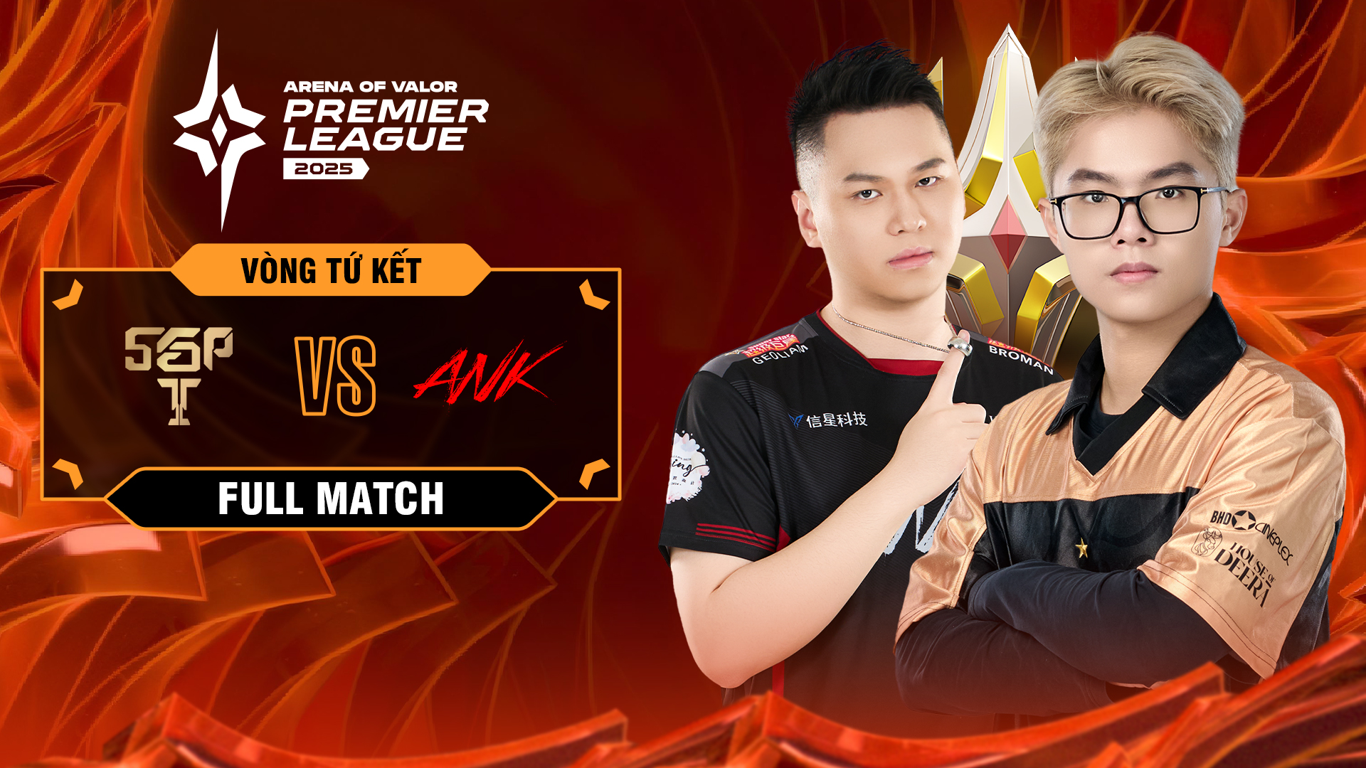 Full Match Saigon Phantom - ANK Gaming (Tứ Kết - APL 2025) | VieON