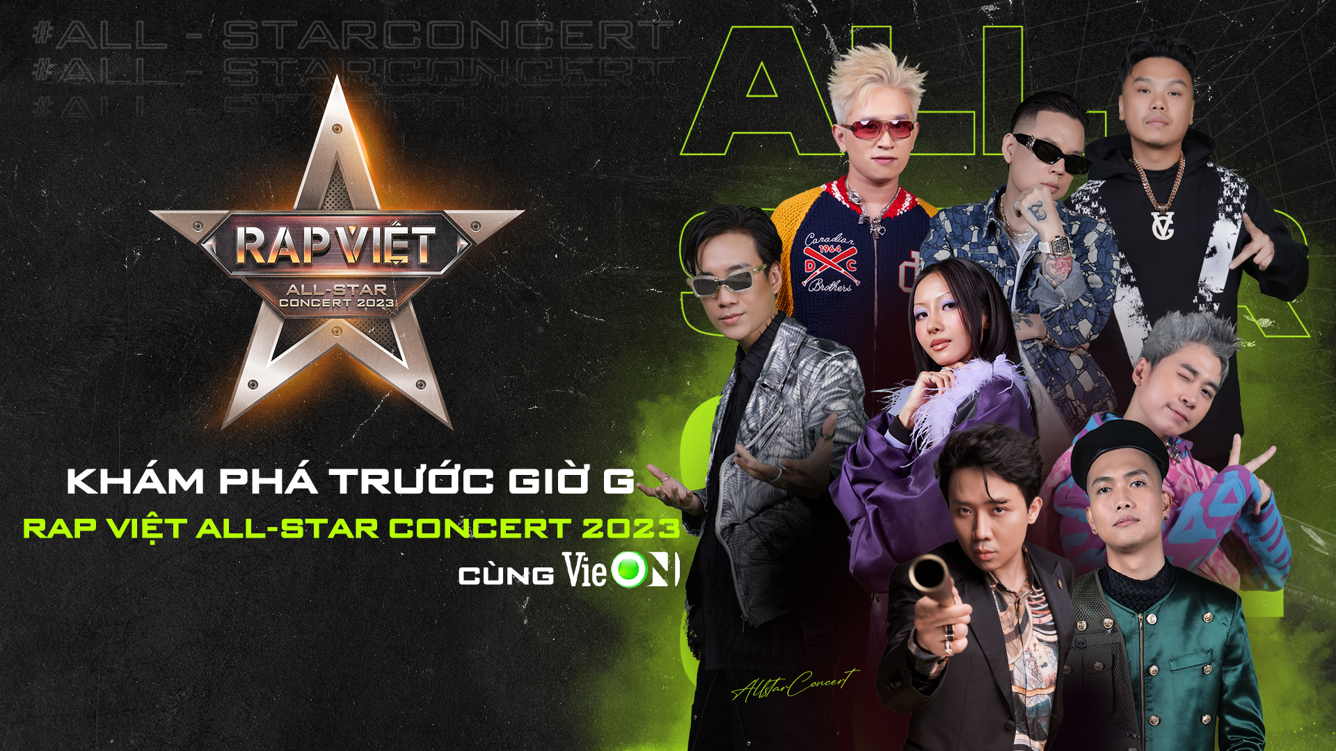 Thảm Đỏ Rap Việt All Star Concert 2023 | VieON